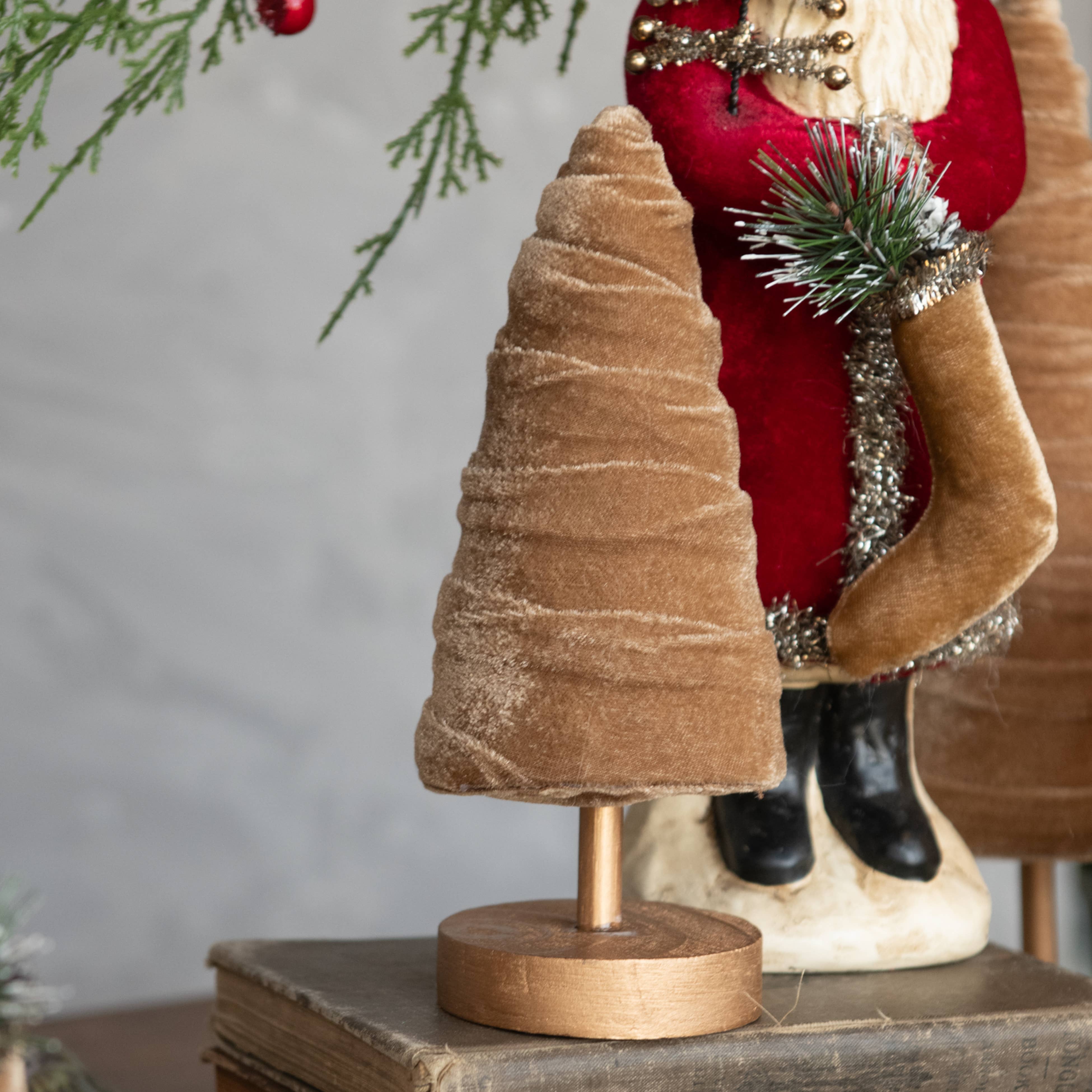 8" FAWN VELVET TREE – Bardstown Emporiums